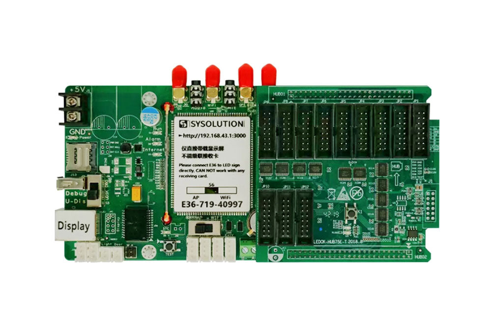 Sysolution E Series LED Multimedia Card E30 E36 LED Display Controller ...